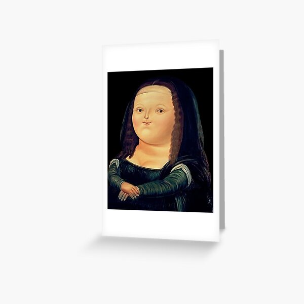 "Fat Mona Lisa" Greeting Card by Adbor-Tb | Redbubble