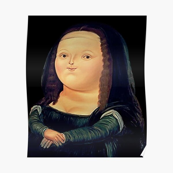 "Fat Mona Lisa" Poster for Sale by Adbor-Tb | Redbubble