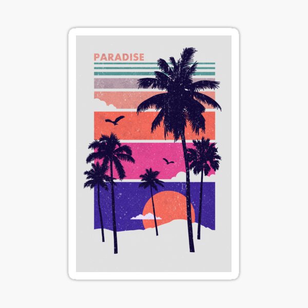 "Paradise" Sticker for Sale by The-Child | Redbubble