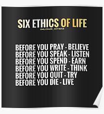 Ethics Posters | Redbubble