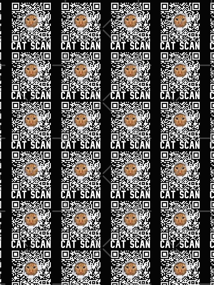 Pañuelo «Cat Scan QR Generador, Cat Pate Vintage» de DiensDesign ...