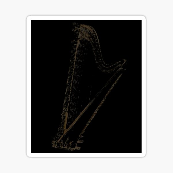 "Harp" Sticker for Sale by Macondoart | Redbubble