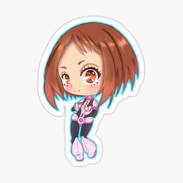 "Ochaco Uraraka - My Hero Academia" Sticker for Sale by RavensNestTees ...