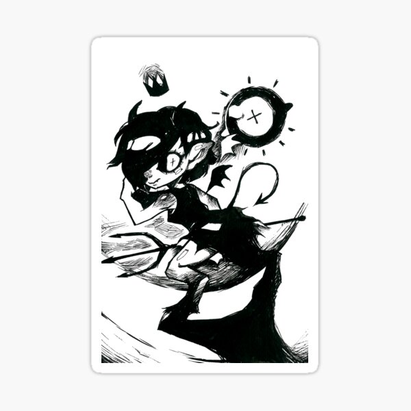 "Inktober 2 - Imp" Sticker by Affanita | Redbubble