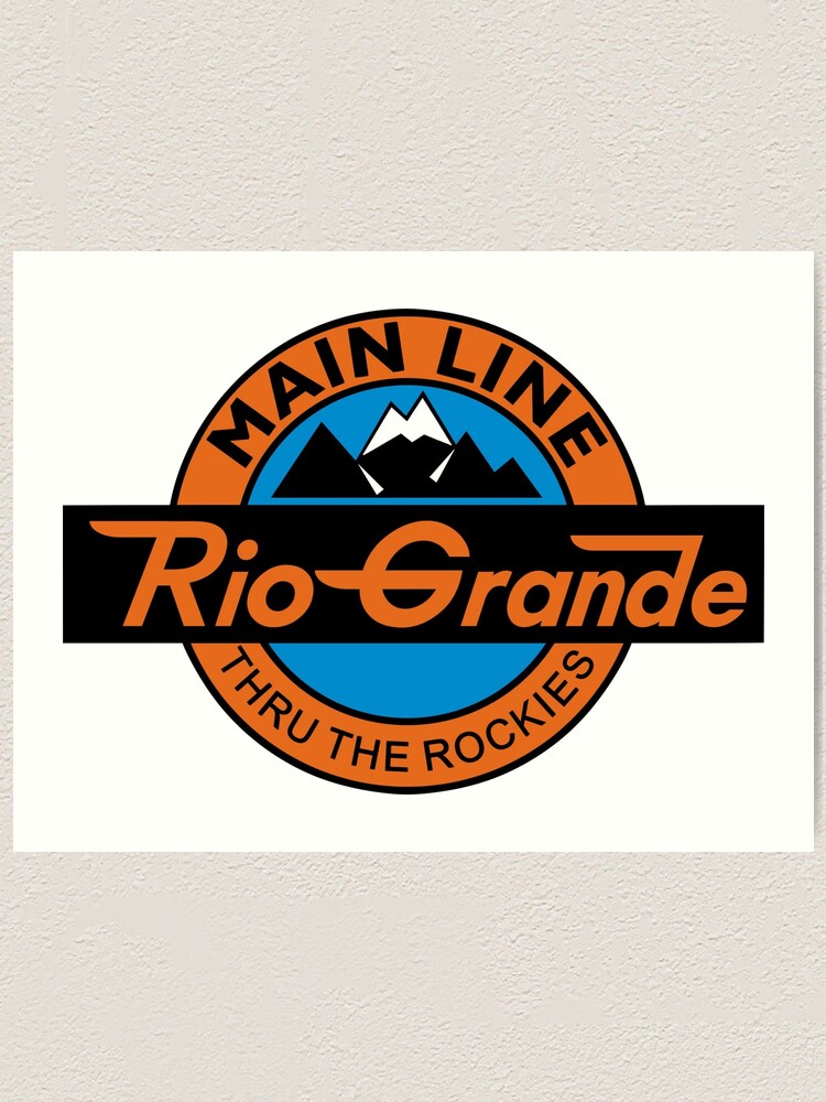 "Rio Grande Railroad Logo" Art Print by peteroldfield | Redbubble