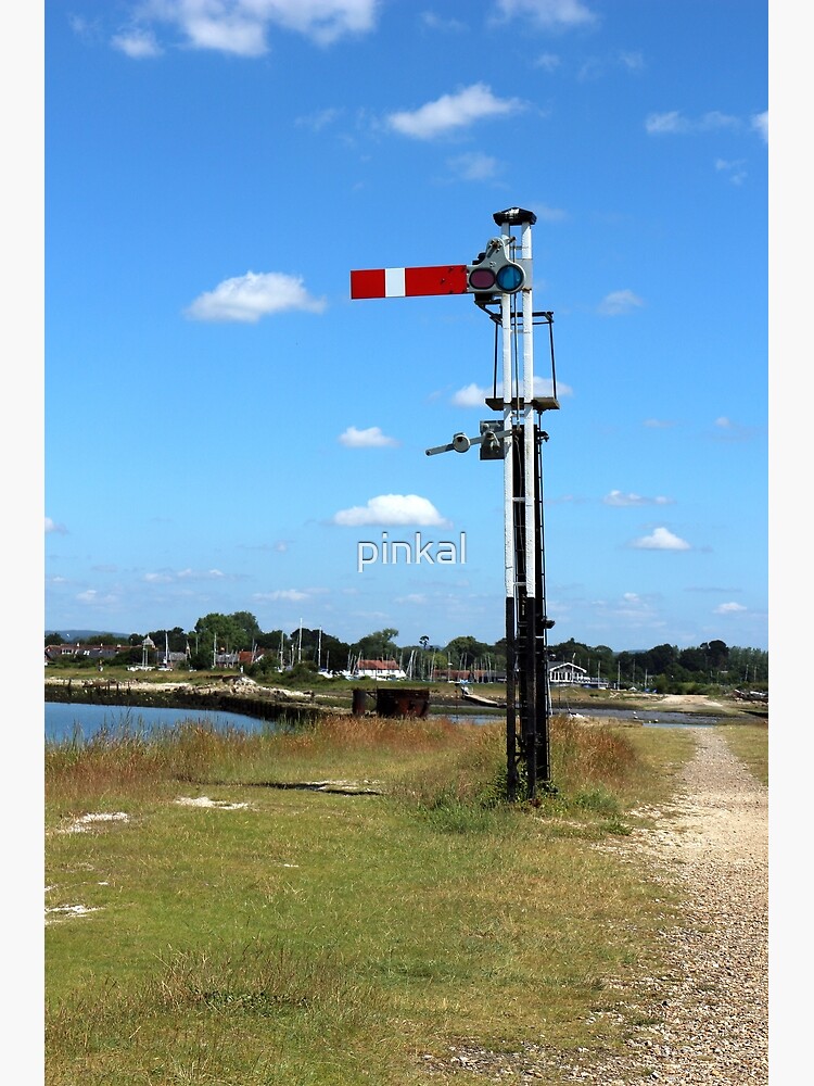 Póster «Poste de señalización ferroviaria» de pinkal | Redbubble