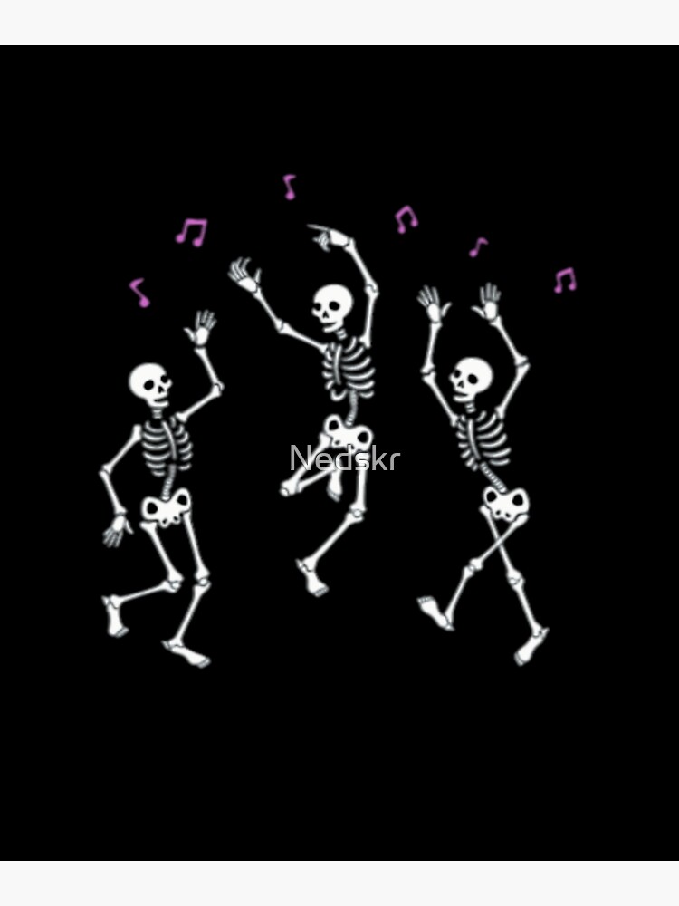" Dance of Death Macabre Skeleton Skull Halloween" Art Print for Sale ...