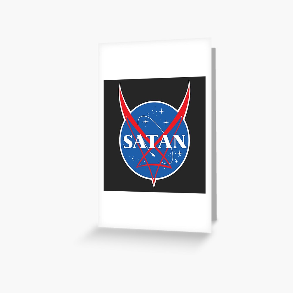 "Nasa Satan Logo" Greeting Card for Sale by idollisimo | Redbubble