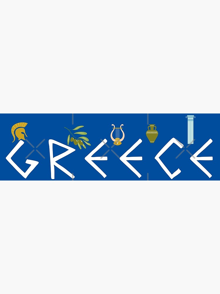 "Greece word" Poster for Sale by irisman | Redbubble