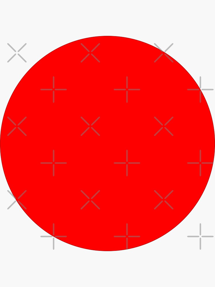 "Big Red Circle" Sticker for Sale by StarWheels | Redbubble