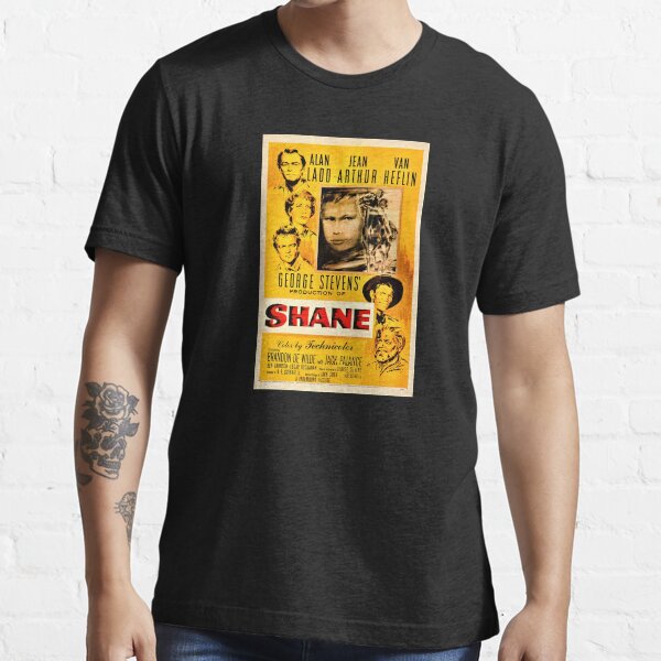 "Shane, Western Movie Poster, Alan Ladd, Brandon de Wilde" T-shirt for ...