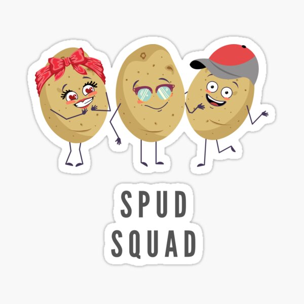 "So Cute Spud Potato" Sticker for Sale by Pink-angel2030 | Redbubble