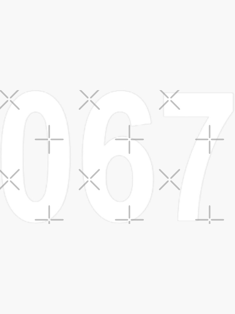 "Squid Game Player 067" Sticker for Sale by kathdvd | Redbubble