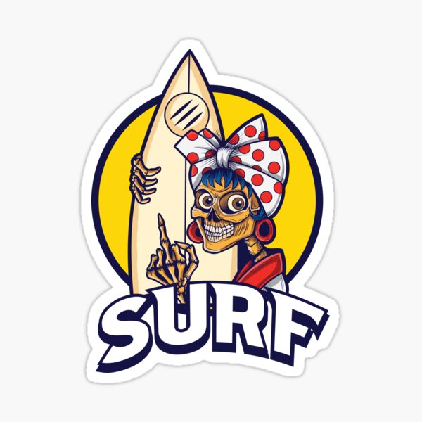 "Bread to Surf Flour" Sticker by Sevenger | Redbubble