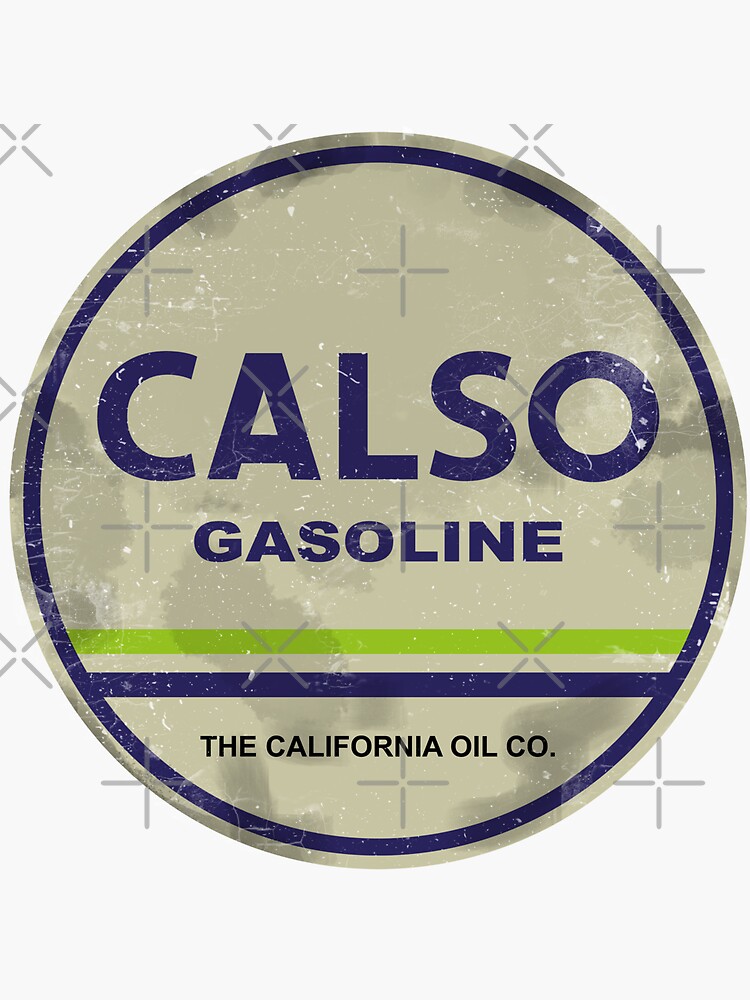 "Calso 1930s Vintage sign" Sticker for Sale by Ploxd | Redbubble