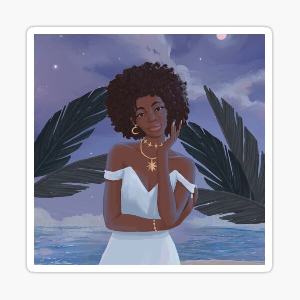 "Thea Portrait" Sticker for Sale by belamar | Redbubble