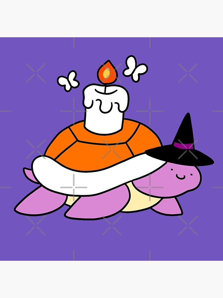 "Candle Witch Turtle" Poster by SaradaBoru | Redbubble