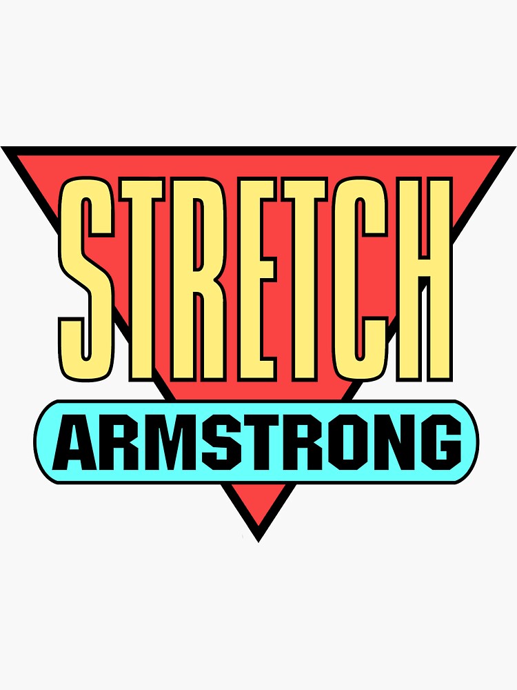 "Stretch Armstrong" Sticker for Sale by blinky500 | Redbubble