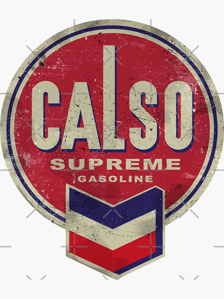 "Calso 1969s Vintage sign" Sticker for Sale by Ploxd | Redbubble