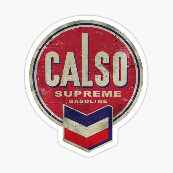 "Calso 1969s Vintage sign" Sticker for Sale by Ploxd | Redbubble