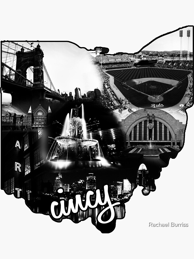 "Best of Cincy" Sticker by rachfaceburrdog | Redbubble