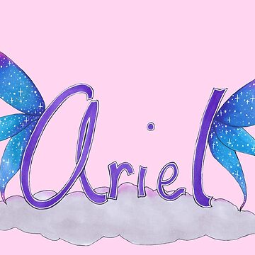 "Ariel Name Art" Sticker for Sale by AvalonUnmuzzled | Redbubble