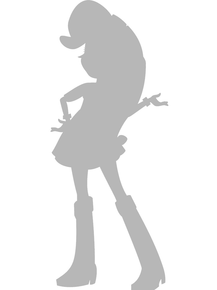 Equestria Girls Silhouettes My Little Pony Equestria Girl Rainbow