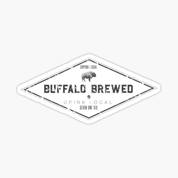 "Buffalo Brewed" Sticker for Sale by blizzard77 | Redbubble