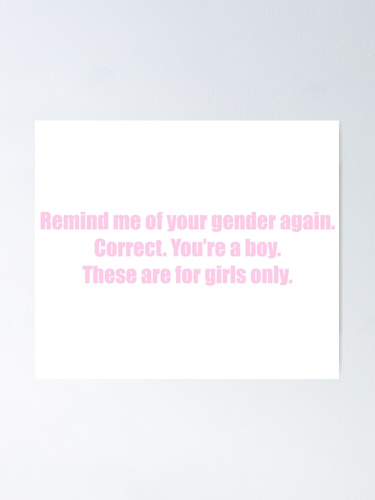 "These Are For Girls Only" Poster for Sale by Chubby-Chicks | Redbubble