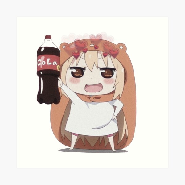 "Umaru-chan Holding Her Cola Proudly! - Desaturated Aesthetic" Art ...