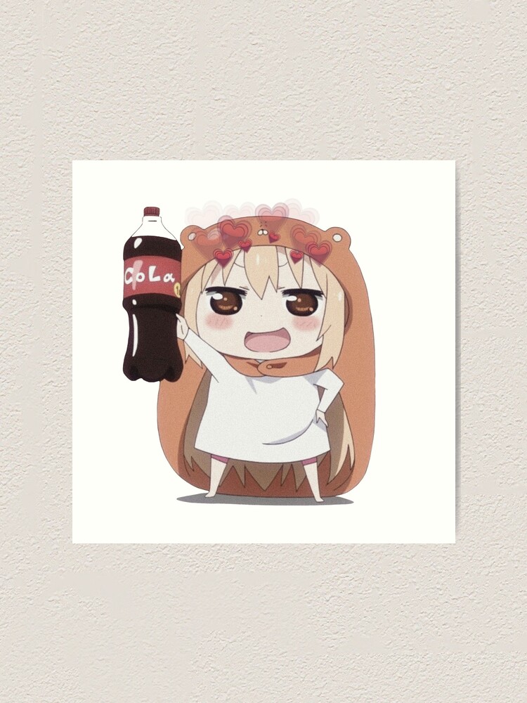 "Umaru-chan Holding Her Cola Proudly! - Desaturated Aesthetic" Art ...