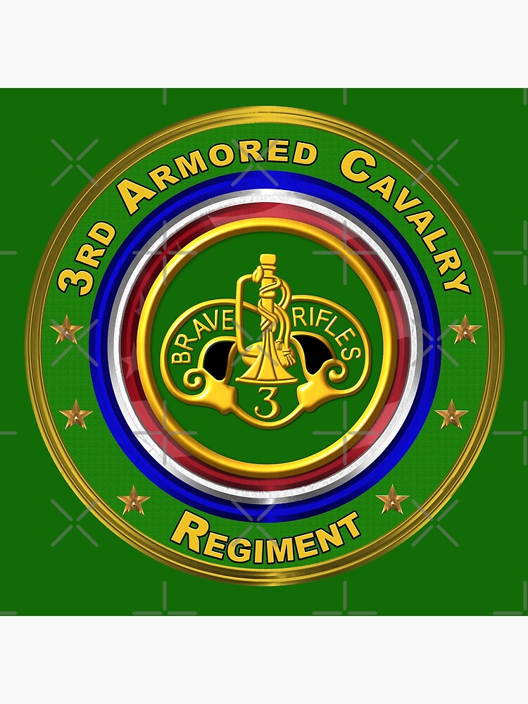 " 3rd Armored Cavalry Regiment ACR Army Veteran " Art Print for Sale by ...