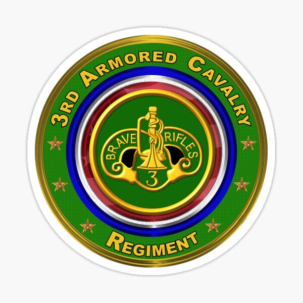 " 3rd Armored Cavalry Regiment ACR Army Veteran " Sticker by ...