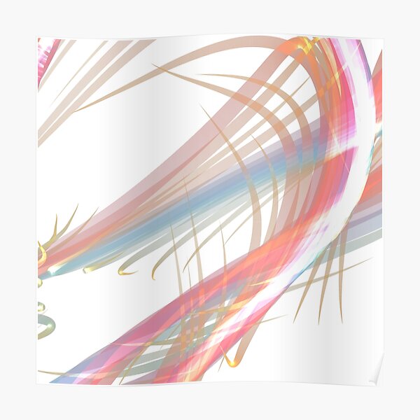 "Abstract flowing line art explosion" Poster by CosmicAnimation | Redbubble