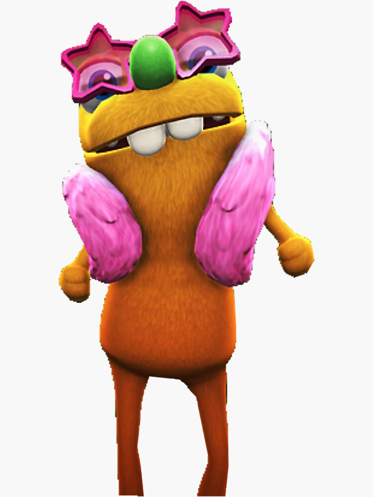 "Bugsnax Strabby, Bunger Bunger" Sticker von HelosoDesigns | Redbubble