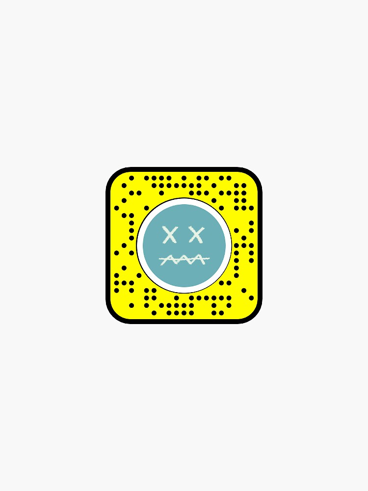 "Cold Night Original Scannable Snapcode" Sticker for Sale by ...