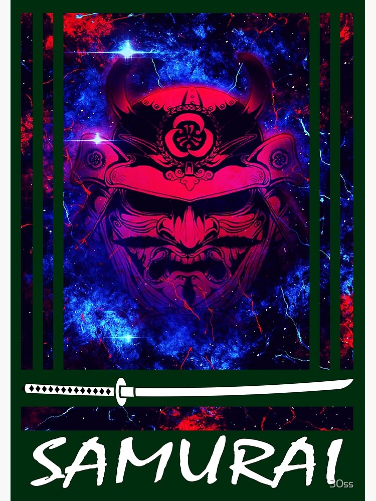 "Galaxy Samurai" Poster by 30ss | Redbubble