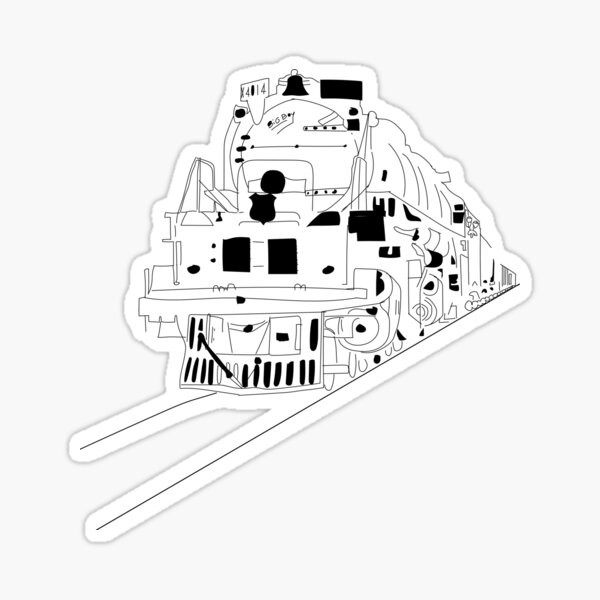 "Union Pacific Big Boy No. 4014" Sticker for Sale by BullishGraphics ...