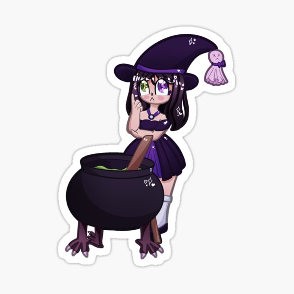 "Cute Witch Girl" Sticker by yay- | Redbubble