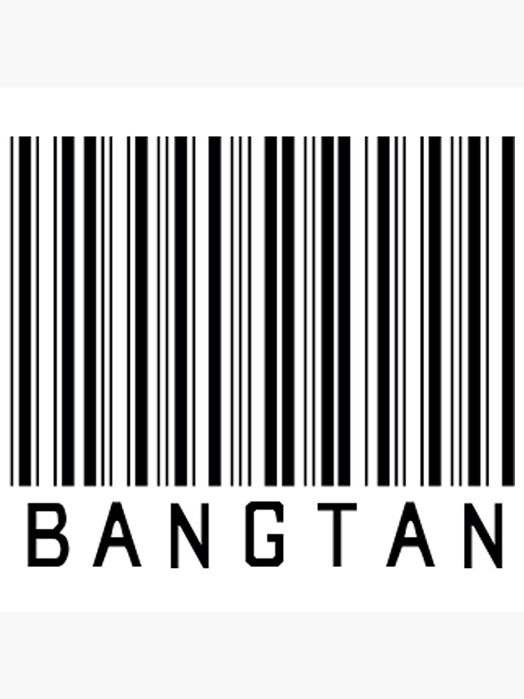 "Bangtan BTS Barcode Design KPOP" Sticker for Sale by hxfsx99 | Redbubble