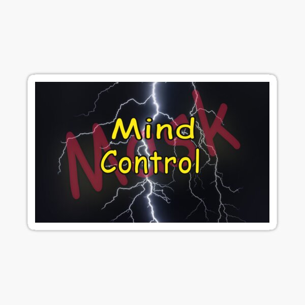 "Mind Control Mask" Sticker by MrNanuq | Redbubble