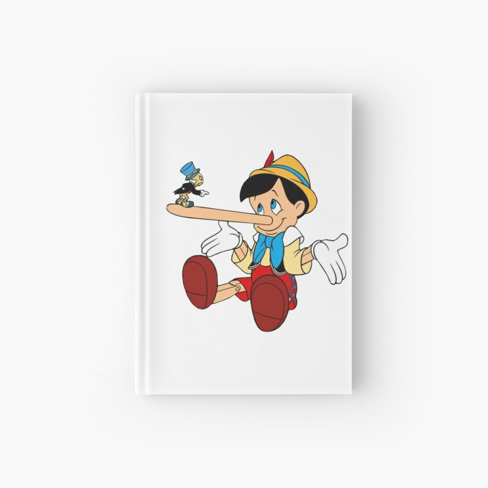 "Jiminy Cricket angry with pinocchio" Hardcover Journal by lifesgood ...