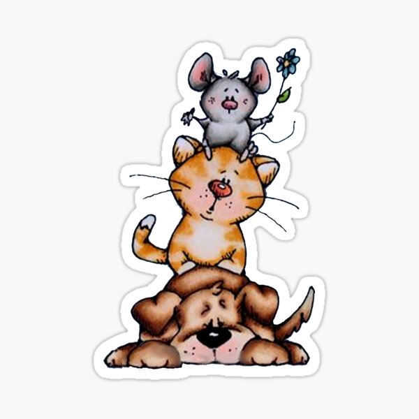 "Three friends" Sticker for Sale by monijil | Redbubble