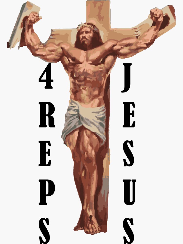 "Reps 4 Jesus" Sticker for Sale by HeregoonDesign | Redbubble