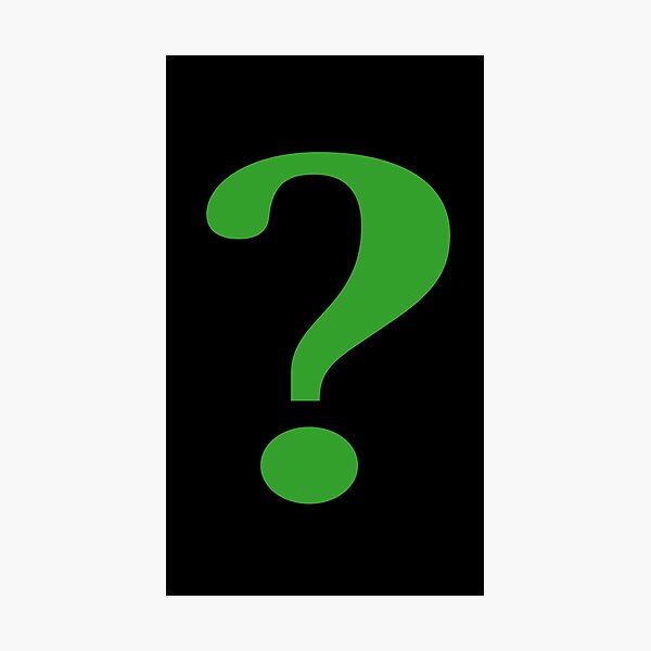 "The Riddle Question Mark Symbol Retro" Photographic Print for Sale by ...