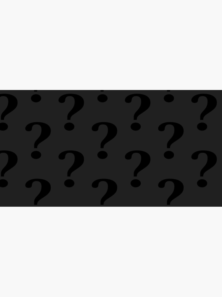 "Copy of The Riddle Question Mark Symbol Retro Matte Black" Mouse Pad ...