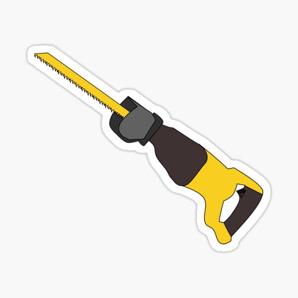 "Reciprocating Saw" Sticker for Sale by A-Headful | Redbubble