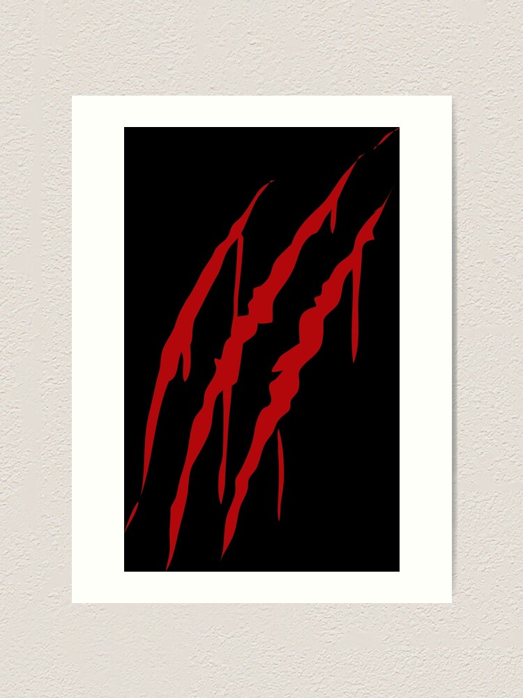 " Bloody Drip Scratch Knife Slasher Claw Design" Art Print for Sale by ...