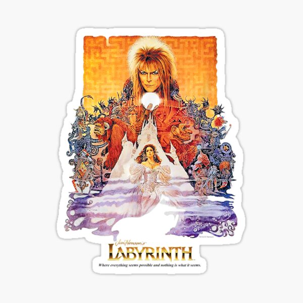 "Labyrinth Movie Poster" Sticker for Sale by JasonNathaya | Redbubble