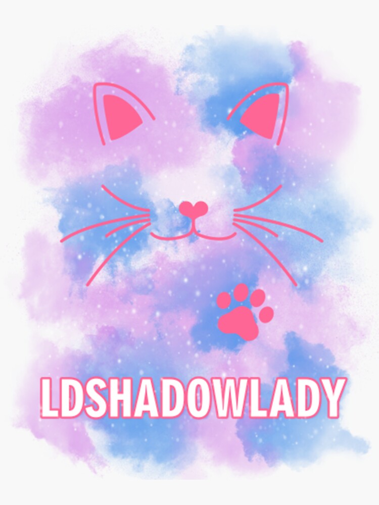 "LDShadowLady Pink Cat" Sticker for Sale by DanielleSc | Redbubble